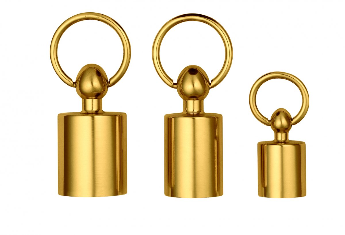 Rørender - messing - flere overflader - lgbeslag.dk